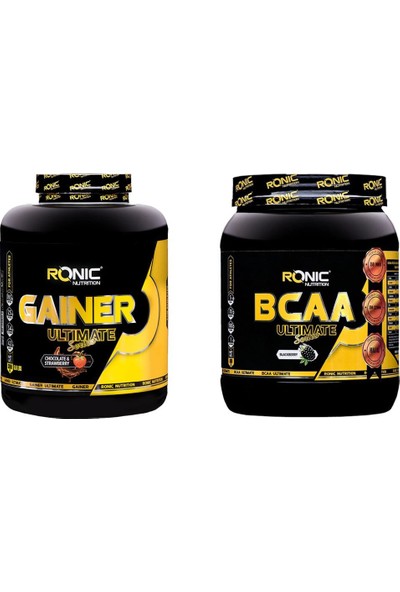 Ronic Nutrition Ronic Gainer 3000 gr Karbonhidrat Tozu + 800 gr Bcaa Kas + Hacim Ronic Nutrition Ronic Gainer 3000 gr Karbonhidrat Tozu + 800 gr Bcaa Kas + Hacim
