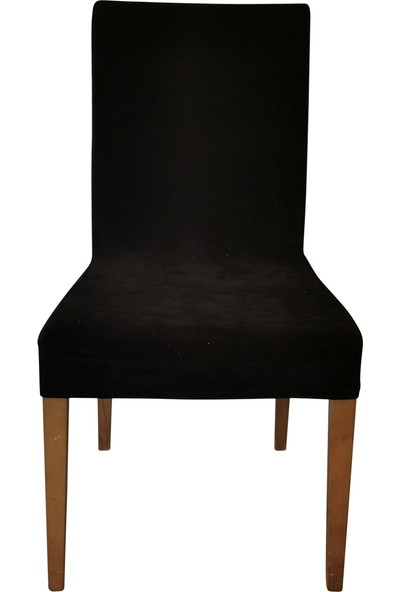 Kılıfsan Kadife Sandalye Kılıfı Siyah Kılıfsan Kadife Sandalye Kılıfı Siyah