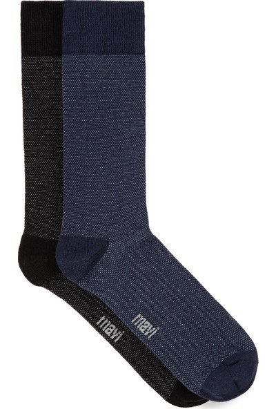Mavi Erkek 2li Lacivert Siyah Soket Çorap Seti 092027-28417