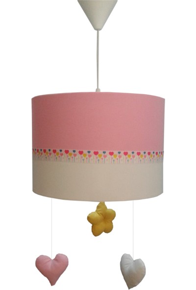 Ege Light Pembe Beyaz Kalp Süslü Çocuk Genç Bebek Odası Avize Tekli Sarkıt Ege Light Pembe Beyaz Kalp Süslü Çocuk Genç Bebek Odası Avize Tekli Sarkıt
