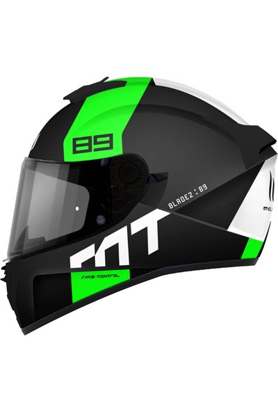 MT Kask Blade 2 89 B2 Mat Flo Yeşil Güneş Vizörlü