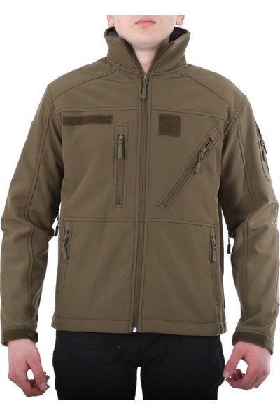 Vogel Haki Renk Tactical Softshell Mont