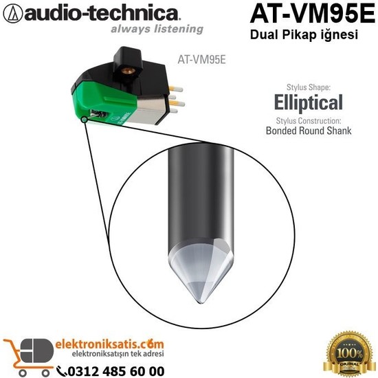 Audio Technica AT-VM95E Dual Pikap Iğnesi Fiyatı