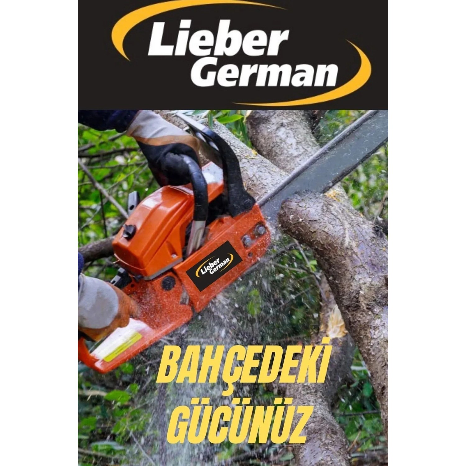 Lieber German Alman GTH5900 Tam Profesyonel 11 Hp 62 cc Benzinli Odun ...