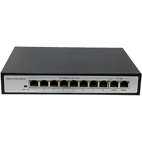 8+2 Port Ethernet Poe Switch - 8x Poe Ports + 2x Gigabit Fiyatı
