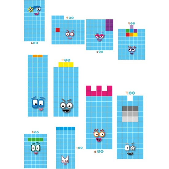 NFS Store Numberblocks 50 Numara Set Sticker Etiket Fiyatı