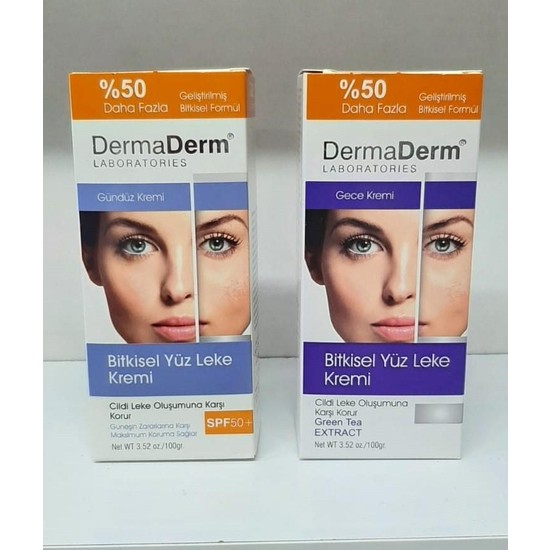 DermaDerm Bitkisel Yüz Leke Kremi(Gece + Gündüz) Fiyatı