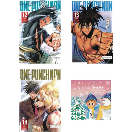 One Punch Man 12-13-14 Manga 3'lü Set - Can Kışla Tanışıyor Kitabı