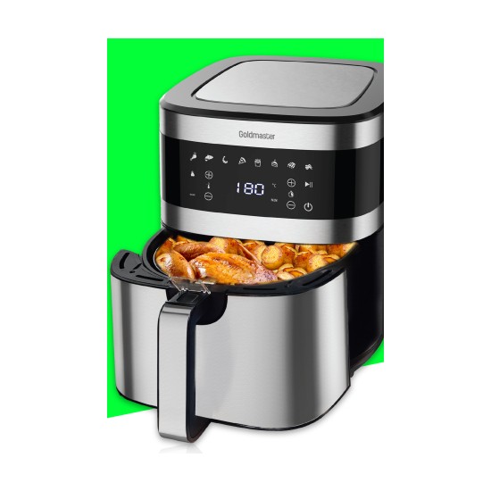 Goldmaster Superfry 7 Litre Inox Geniş Hazneli Xxl Dokunmatik 8 Ön ...