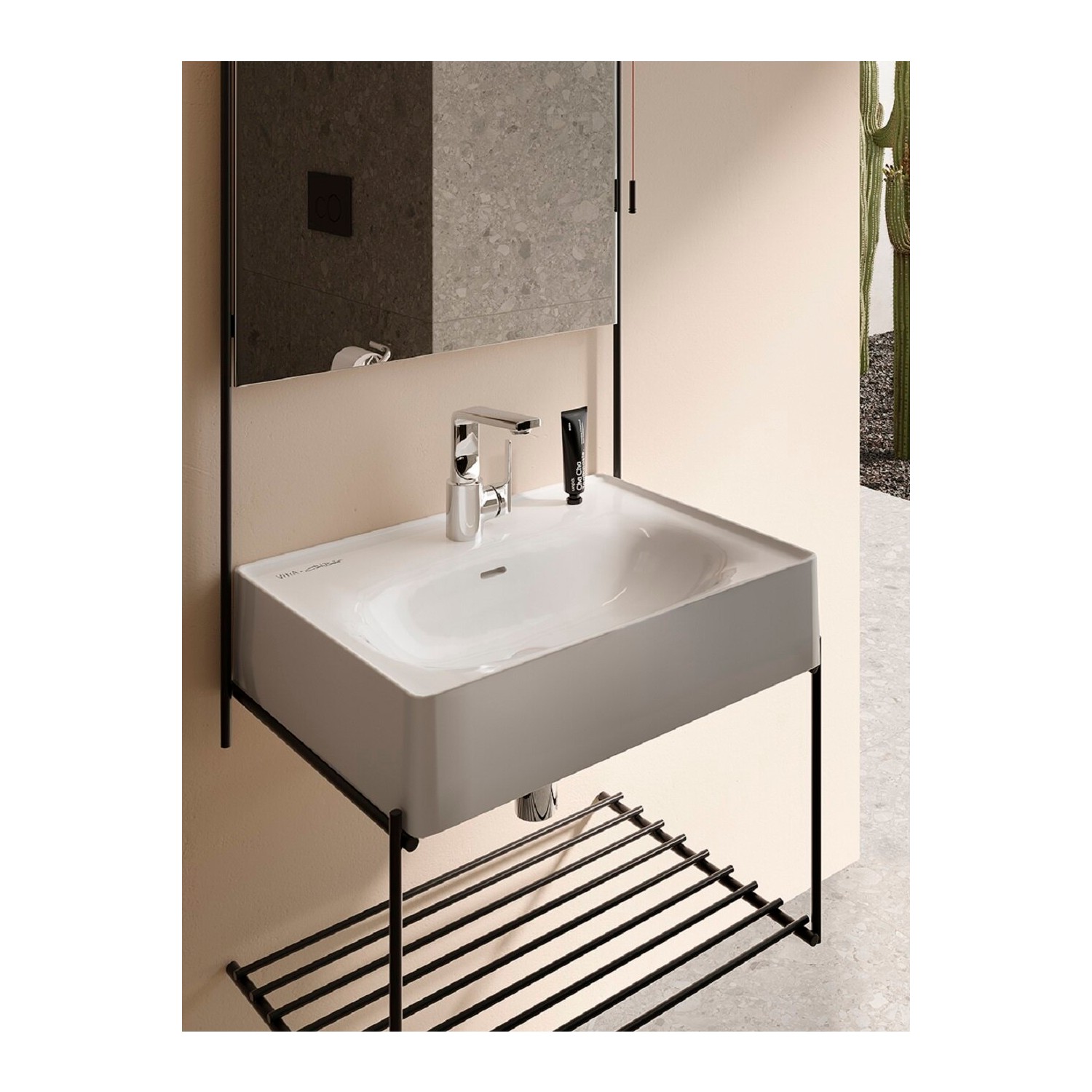 VitrA Equal 64082 Lavabo Ünitesi, 60 cm, Raflı, Beyaz Fiyatı