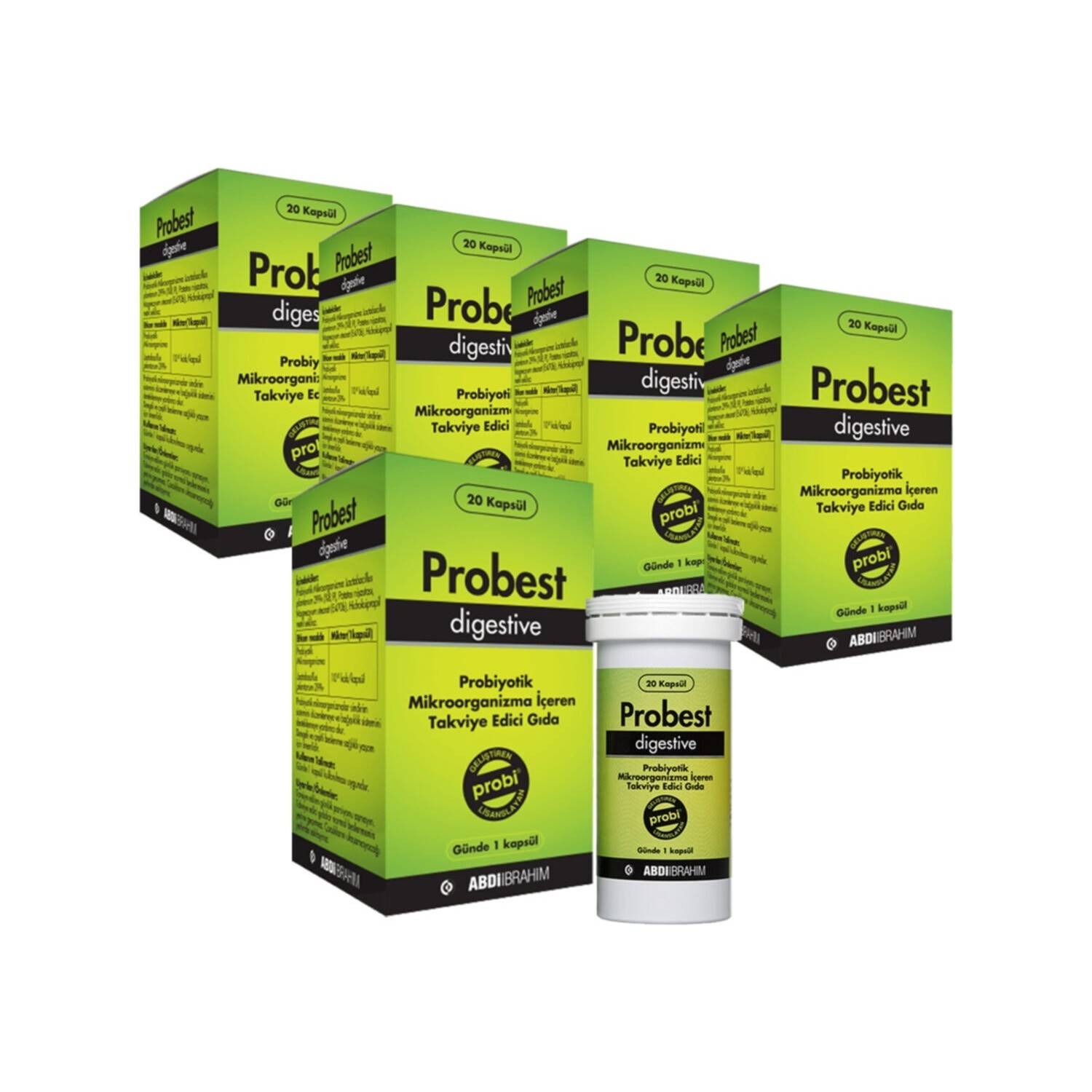 Probest Digestive Digestive Probiyotik 20 Kapsül 5 Adet Fiyatı