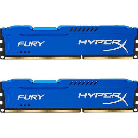 Kingston Hyperx Fury Blue 16GB (2X8GB)1600MHZ Ddr3 Ram Fiyatı