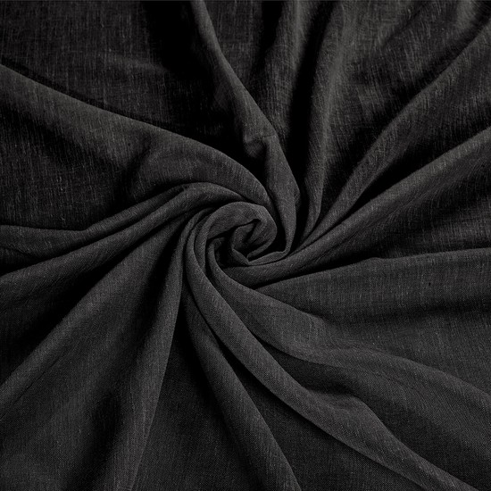 Demor Home Keten Görünümlü Ekstrafor Büzgülü Siyah Yüksek Fiyatı