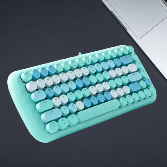 Perfect Kablolu Mekanik Klavye Mini 84 Keys Mavi Anahtarlar Back ...