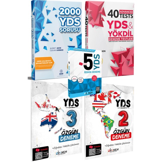 Akın Dil Eğitim 2023 Akın Dil 2000 YDS+40 YDS&yökdil Kitabı