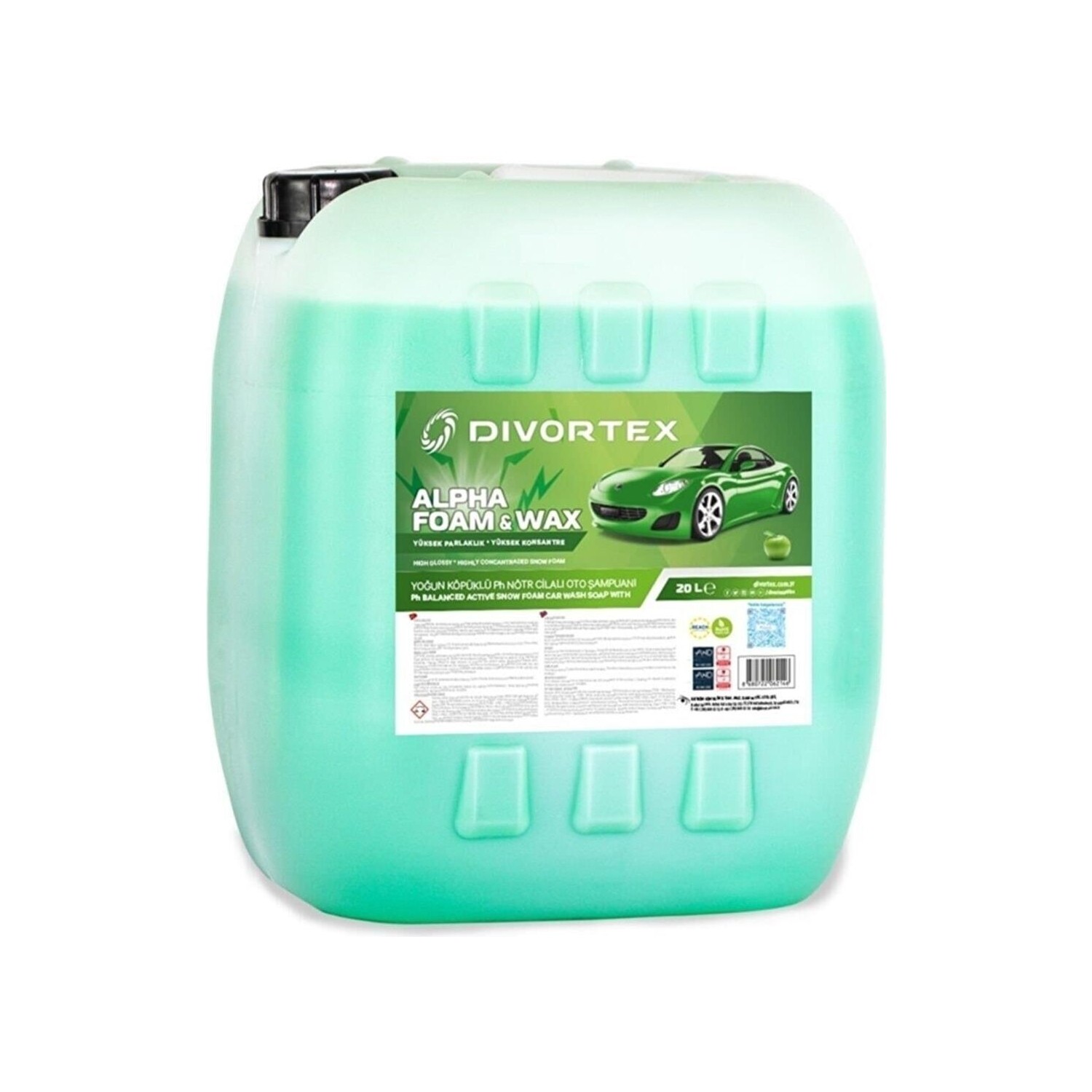Divortex Alpha Foam Ph Nötr Cilalı Oto Şampuanı 20 Lt Fiyatı