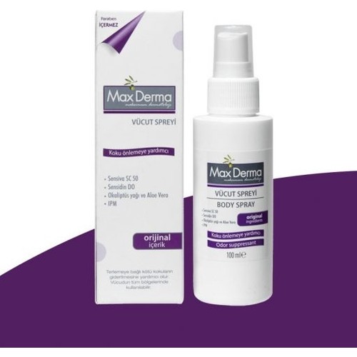 Max Derma Maxderma Body Sprey Koku Önleyici 100 ml Fiyatı