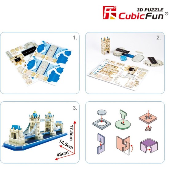 Cubic Fun 3 Boyutlu Puzzle - Tower Bridge Fiyatı
