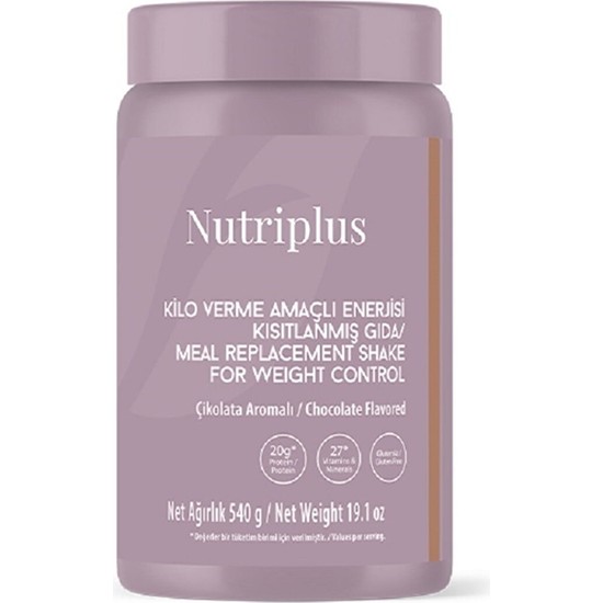 Nutriplus Shake Çikolata Aromalı 540 gr Fiyatı - Taksit Seçenekleri