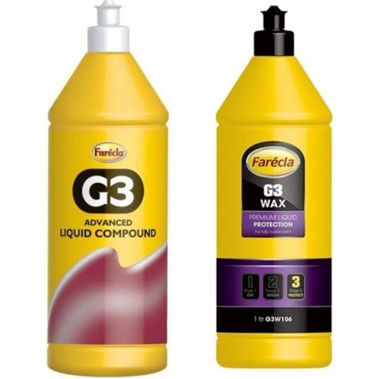 Farecla G3 Sıvı Pasta 1 Litre ve G3 Wax Cila 1 Litre Yeni Fiyatı