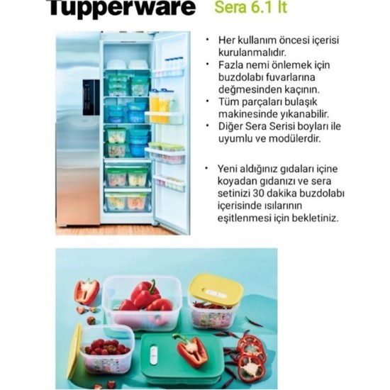 Tupperware Tupperaware Sera Buzdolabı Saklama Kabı 4.4 Lt Fiyatı