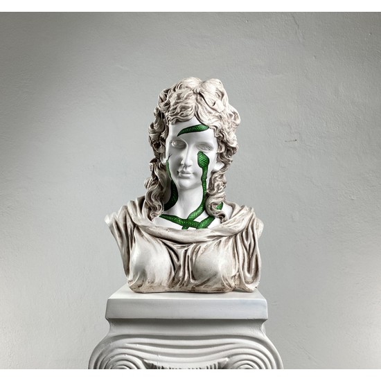 Hedgehog Art Shop Hera 'snakes' Dekoratif Heykel, Pop Art Fiyatı