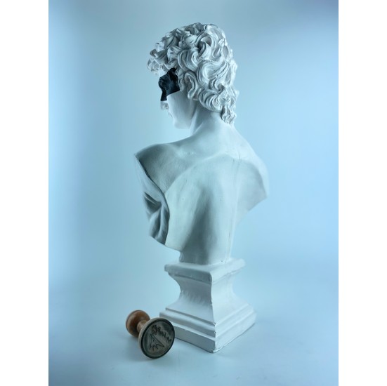 Hedgehog Art Shop David 'white Icon' Dekoratif Heykel, Pop Fiyatı