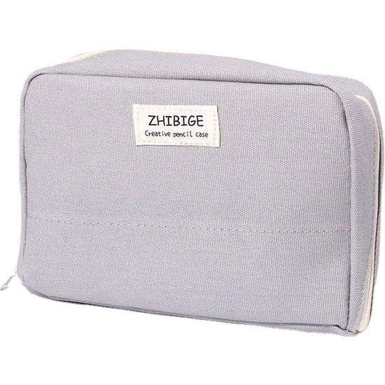 Zhibige Büyük Kapasiteli Kalem Kutusu - Gri (Yurt Dışından) Fiyatı