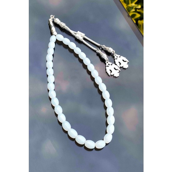 Trend Collection Erkek Beyaz Renk Püsküllü Tesbih Fiyatı