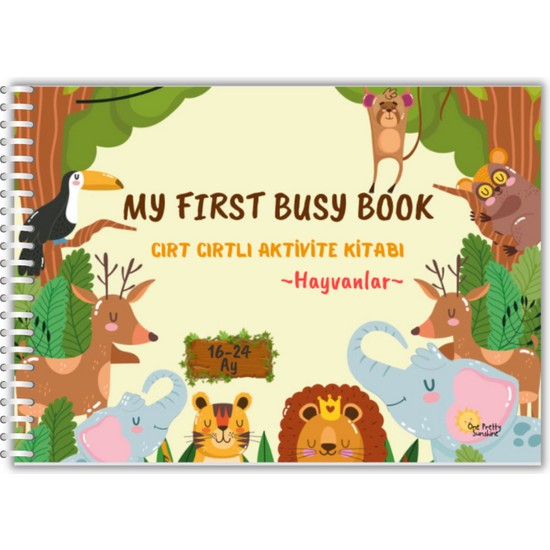 My First Busy Book Cırt Cırtlı Aktivitekitabı 16-24 Ay Cırt Kitabı