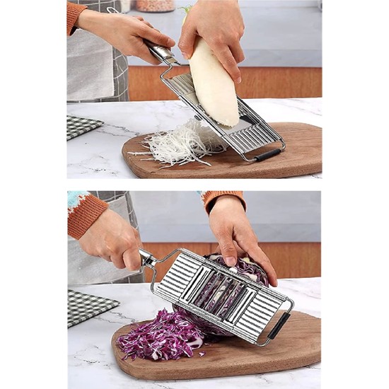 Fatmazel 3 Bıçaklı Çelik El Rendesi Meyve Sebze Dilimleyici Fiyatı