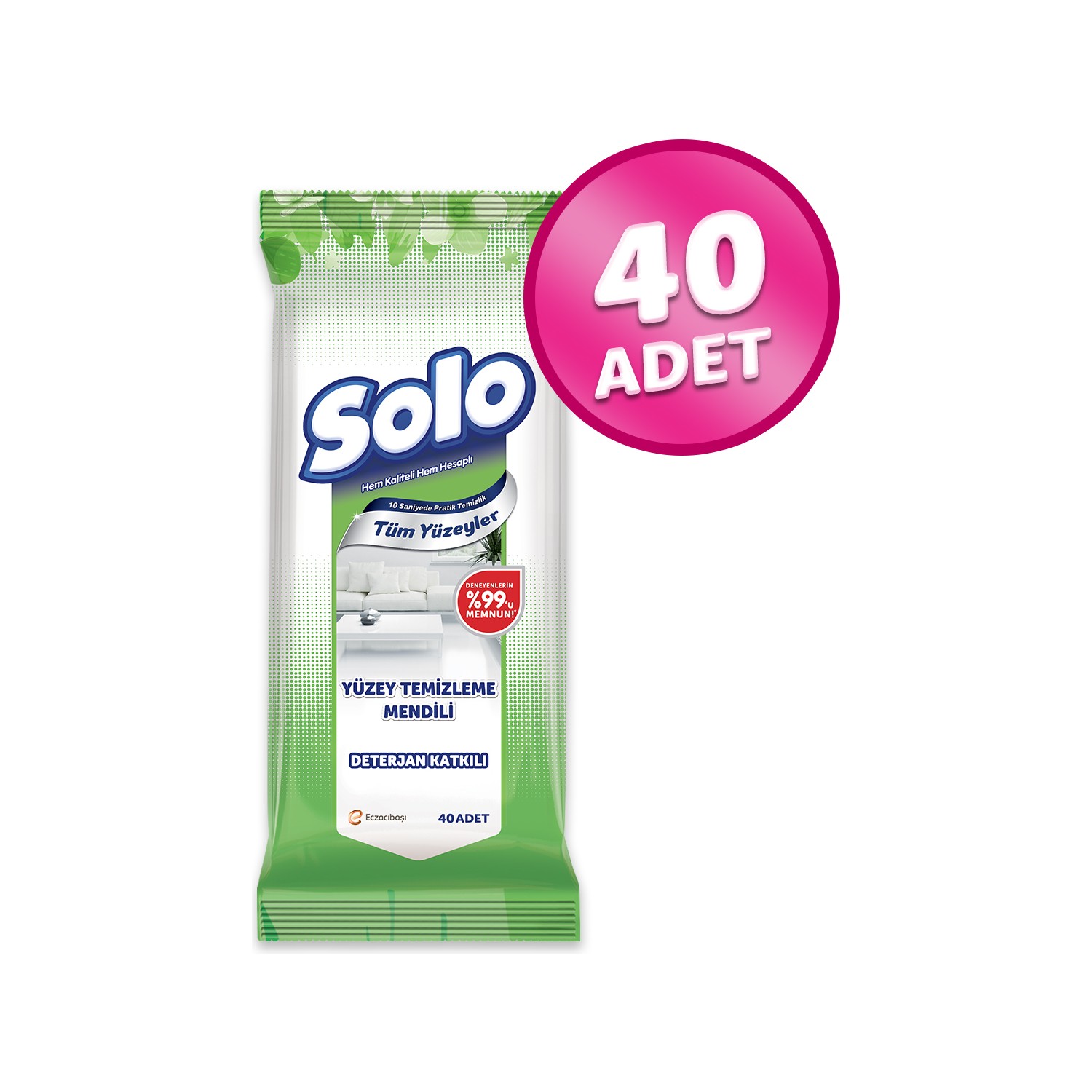 Solo Tüm Yüzeyler Islak Temizlik Mendili - 40 Adet Fiyatı