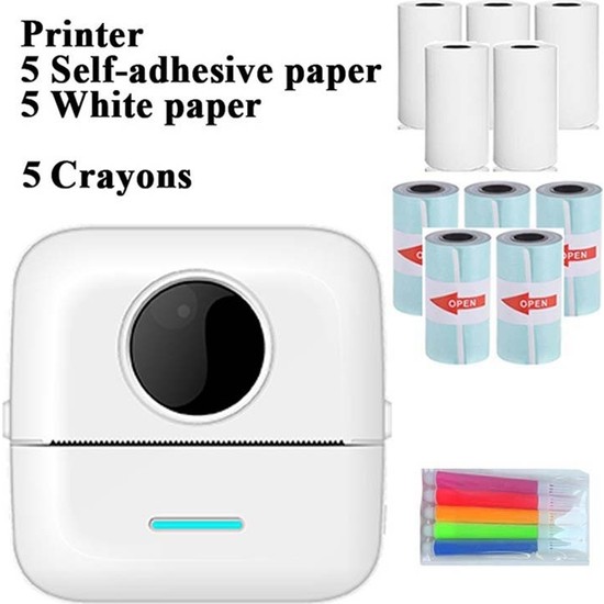 Louisee Taşınabilir Mini Yazıcı Etiketi Fotoğraf Bluetooth Fiyatı