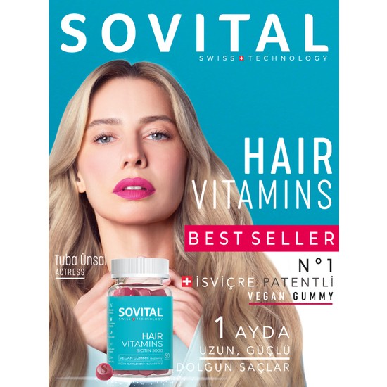 SOVITAL Hair Vitamin İsviçre Patentli Vegan Gummy Fiyatı