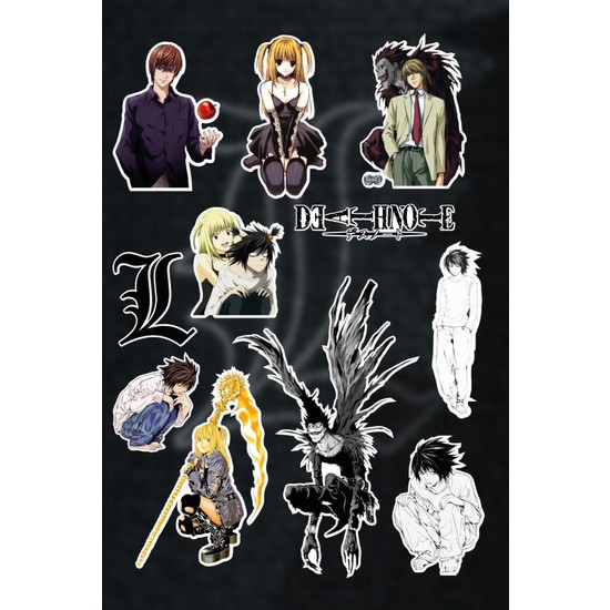 Anime Marketi Death Note Ryuk Sticker Seti 11 Adet Fiyatı
