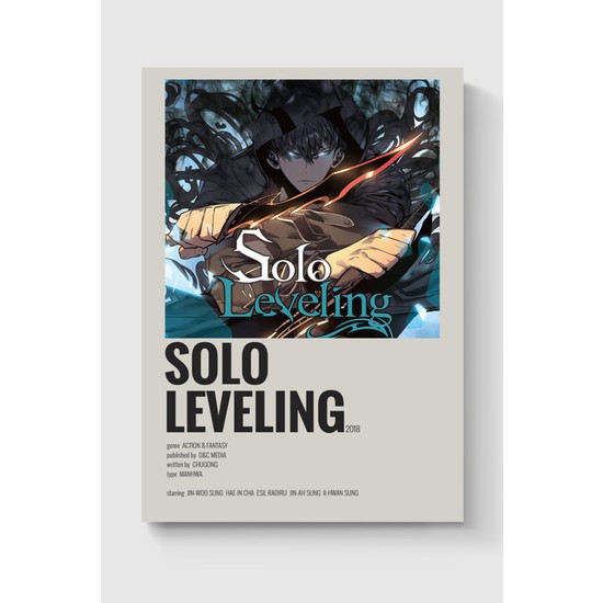 DuoArt Solo Leveling Anime Info Card Bilgi Kartı Minimalist Fiyatı