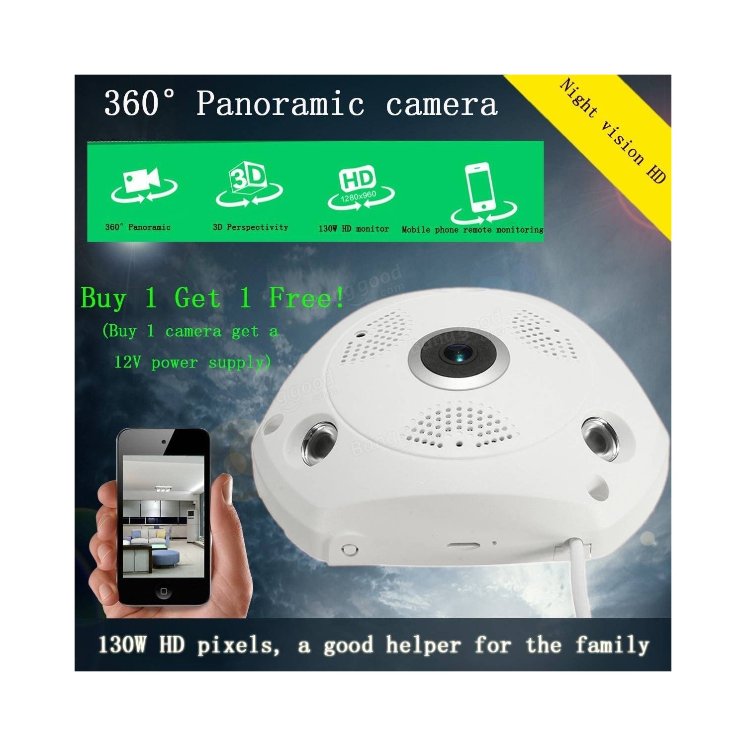 Angeleye KS-607 Panoramik Balık Gözü 360 Derece Hd Tavan Fiyatı