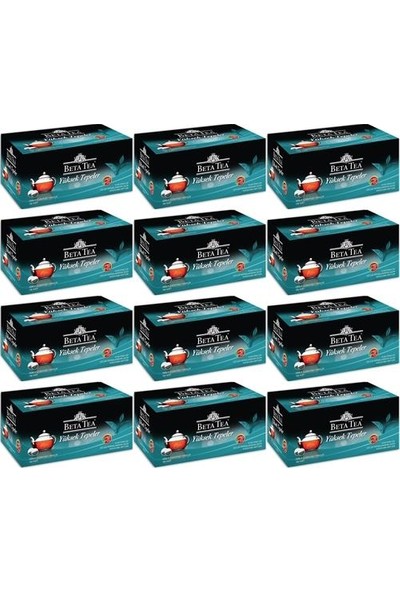 Beta Tea Yüksek Tepeler Demlik Poşet Çay 100'lü X 12 320 gr Beta Tea Yüksek Tepeler Demlik Poşet Çay 100'lü X 12 320 gr