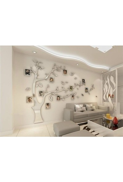 Dez Fotoğraf Çerçeveli 3D Ağaç Duvar Dekoru