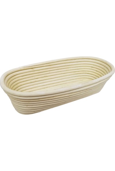 Mutfak Kitap Bambu Ekmek Mayalandırma Sepeti Oval 35 x 15 x 8 cm