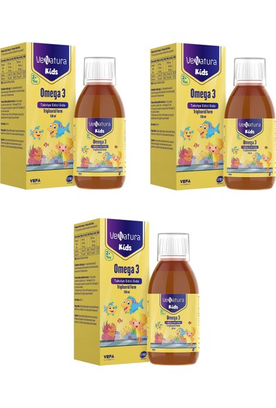 Venatura Kids Omega Şurup - 3 Al 2 Öde Venatura Kids Omega Şurup - 3 Al 2 Öde