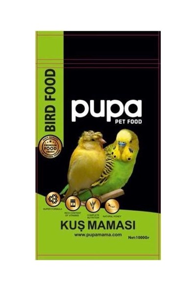 Pupa Kanarya ve Muhabbet Kuşları Maması 1 kg