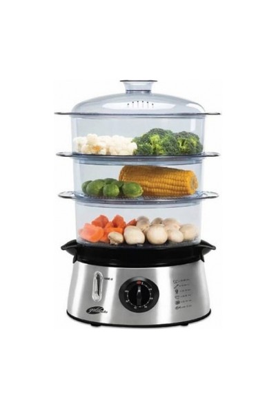 Goldmaster Biofit Buharlı Pişirici- 800W 8.4lt 3 Farklı Hazne Goldmaster Biofit Buharlı Pişirici- 800W 8.4lt 3 Farklı Hazne