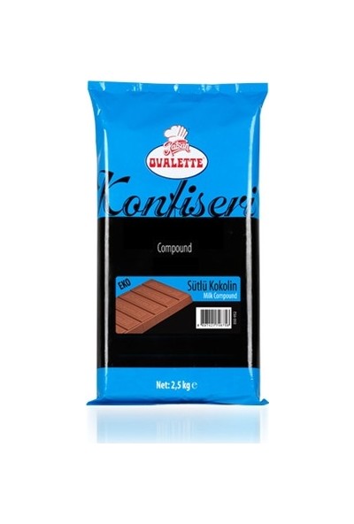 Ovalette Eko Sütlü Kuvertur Kokolin 2.5 kg 1 Adet Ovalette Eko Sütlü Kuvertur Kokolin 2.5 kg 1 Adet