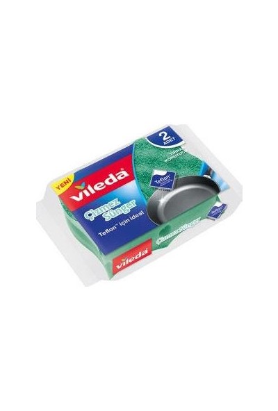 Vileda 2'li Oluklu Çizmez Sünger