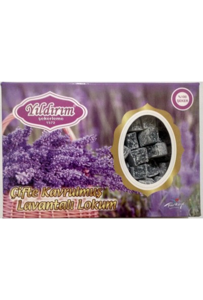 Yıldırım Şekerleme Çifte Kavrulmuş Lavantalı Lokum 250 gr