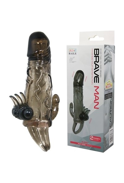 Baile Çift Titreşim Motorlu Uzatmalı Zenci Penis Kılıfı Baile Çift Titreşim Motorlu Uzatmalı Zenci Penis Kılıfı