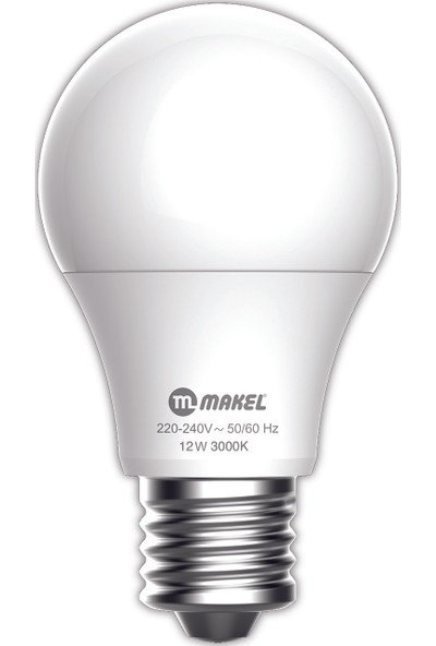 Makel 12 W LED Ampul 4000K E27 Gün Işığı
