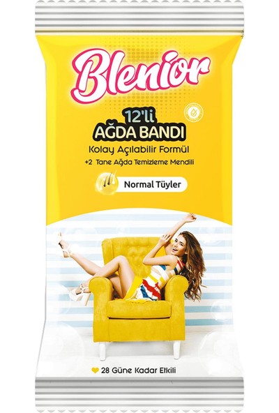 Blenior 12 Li Ağda Bandı Normal Tüyler Blenior 12 Li Ağda Bandı Normal Tüyler