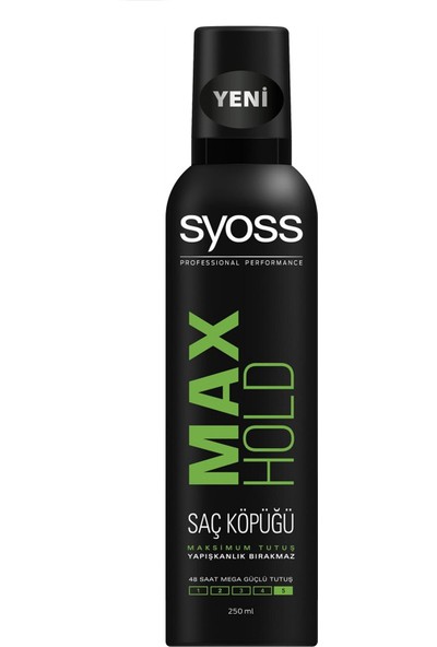 Syoss Saç Köpüğü Max Hold 250 ml